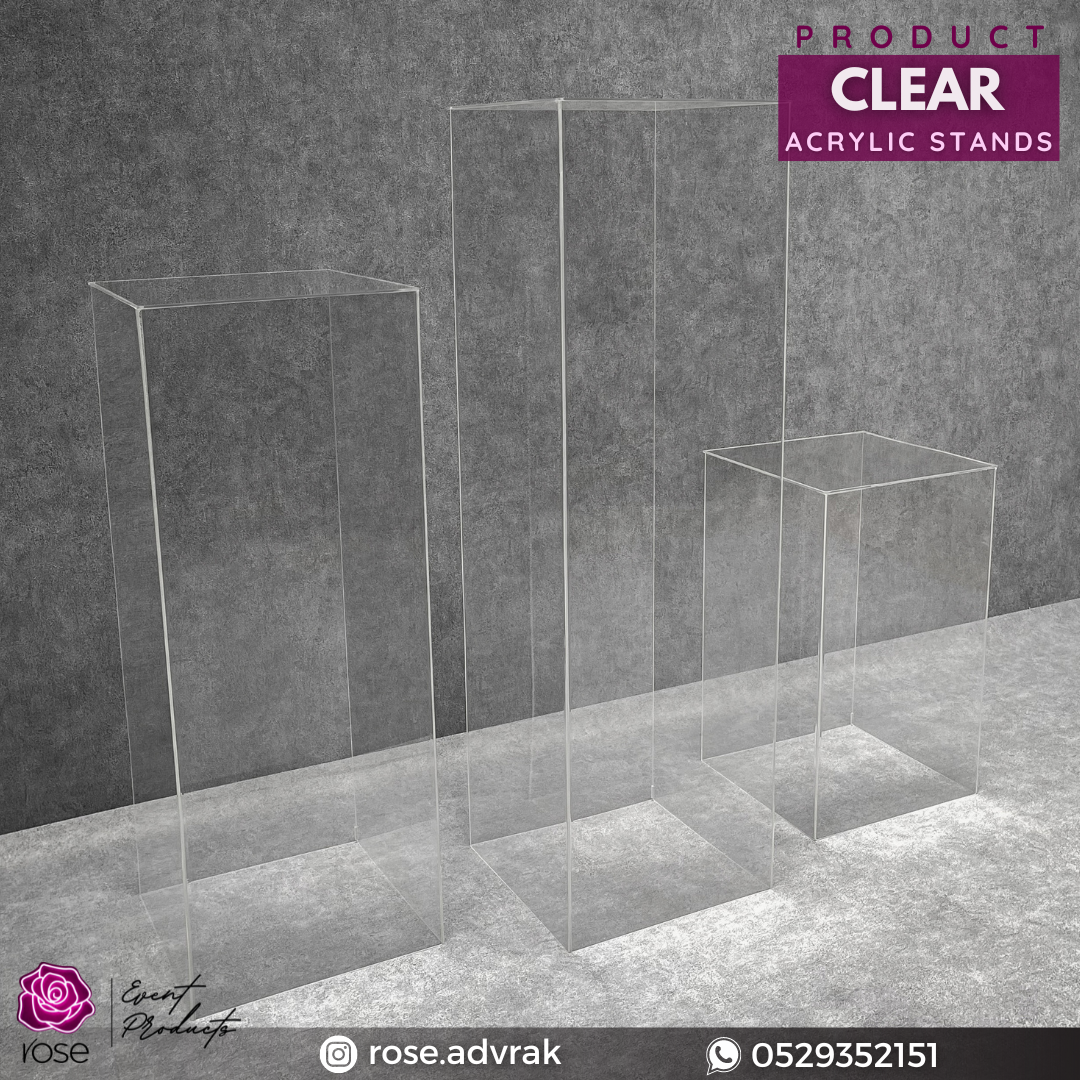 Clear Acrylic Stand – Rose Acrylic